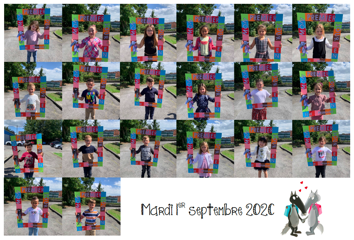 Mon premier jour en 1ère année - Ecole Saint-Christophe